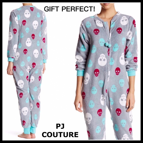 Pj Couture | Intimates & Sleepwear | Pj Couture Skull Design Pj Onesie ...